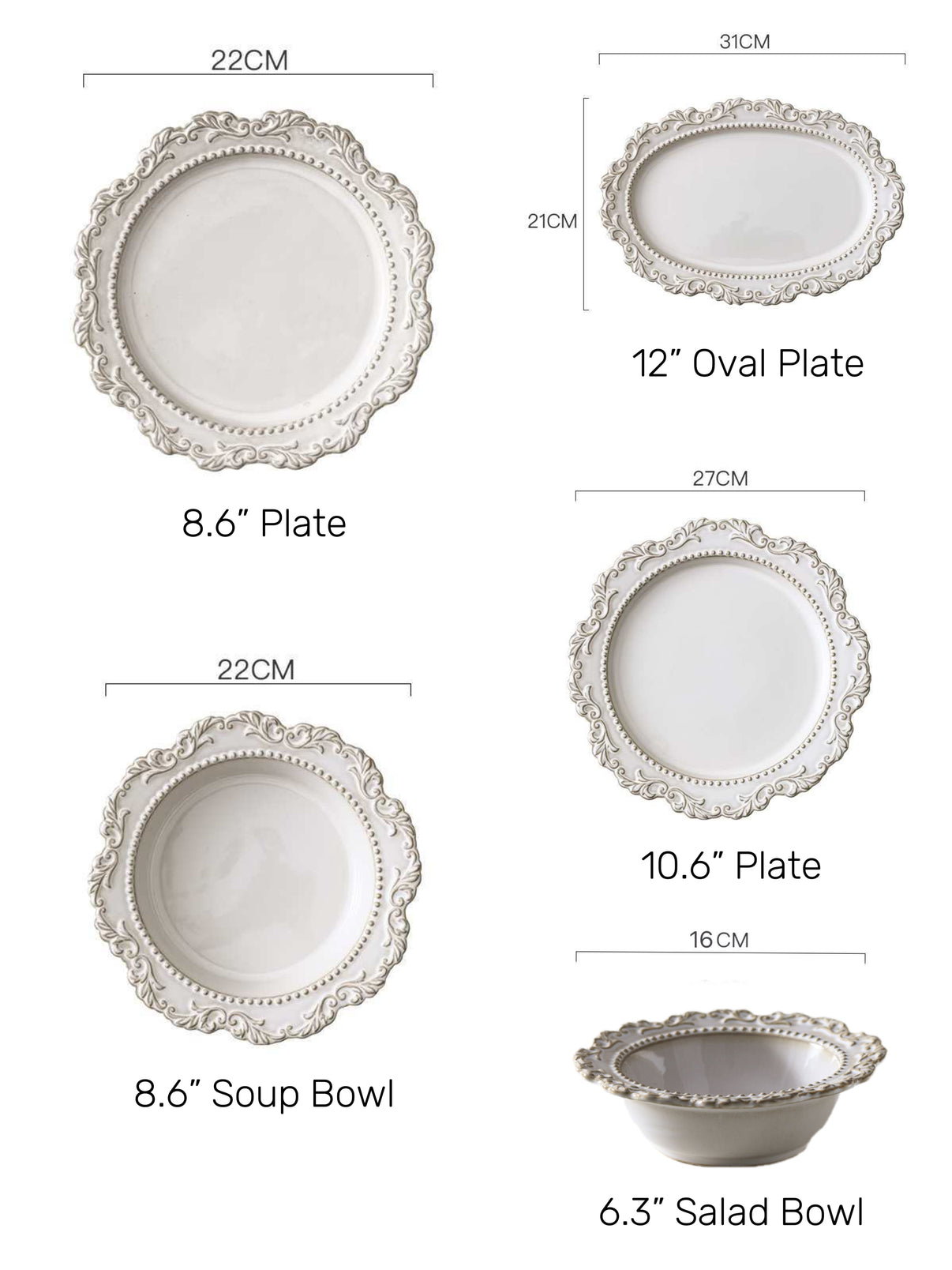 Embossed Ceramic Dinnerware | ROOMCO HOME – Roomco Home